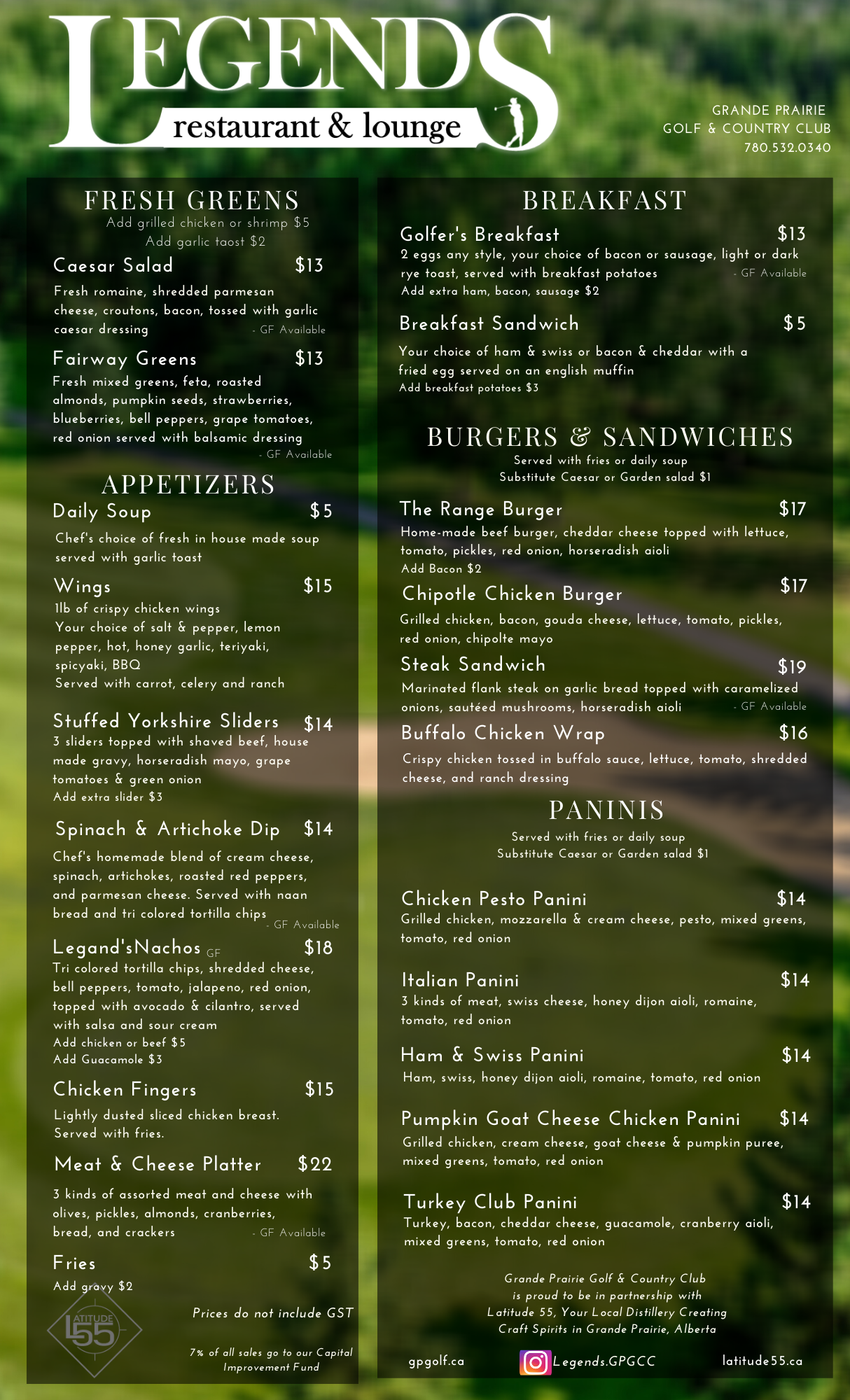 Restaurant - Grande Prairie Golf & Country Club